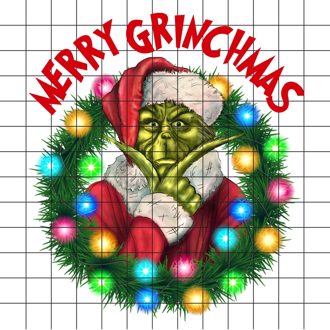 Merry Grinchmas Transparent PNG Digital Download - Etsy