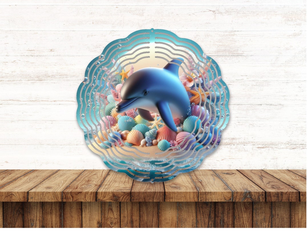 10in. Dolphin Wind Spinner Digital Download - Etsy