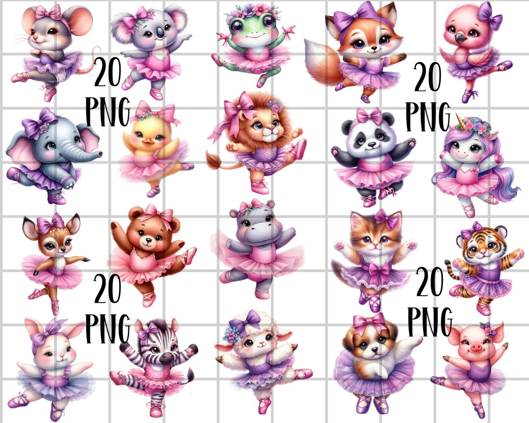 20 Dancing Baby Ballerina PNG Transparent Digital Download - Etsy