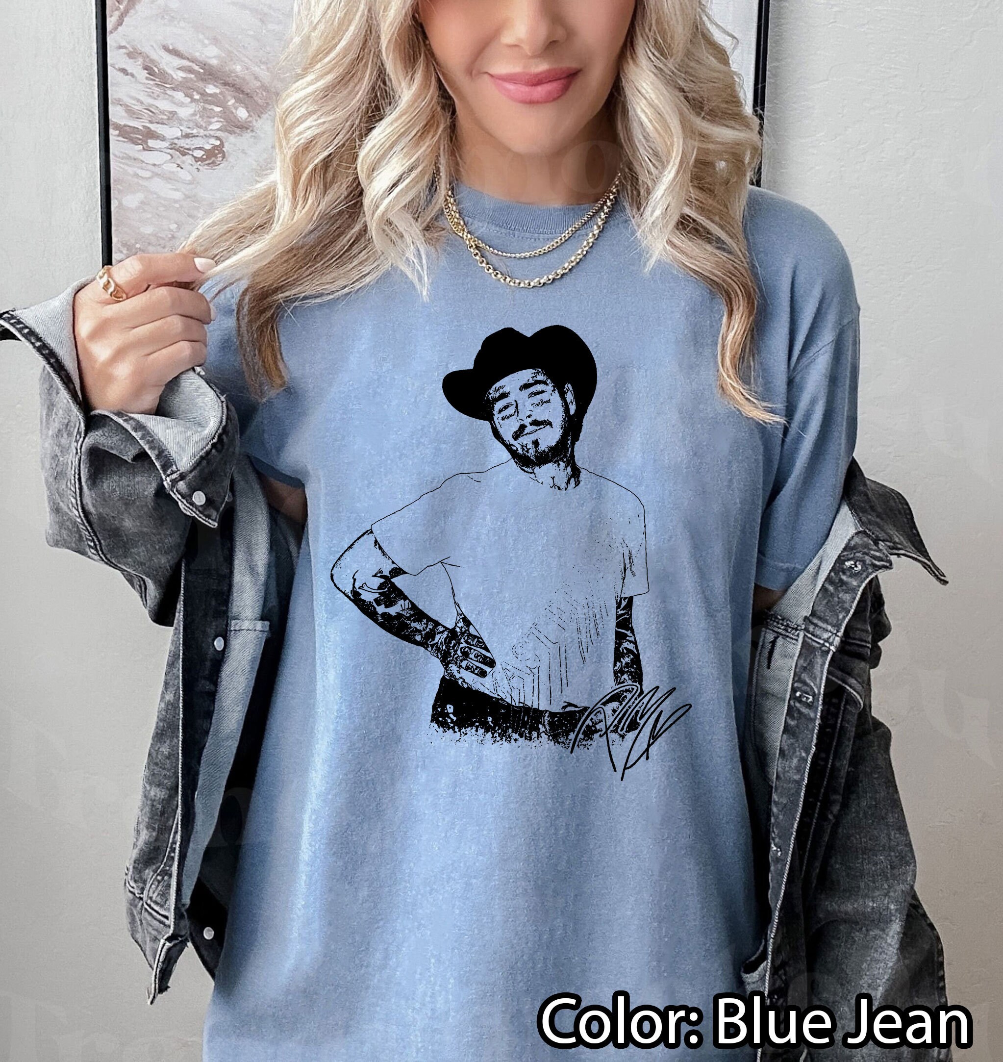 Comfort Colors® Cowboy Post Malone T-shirt, Country Music Shirt, Post ...