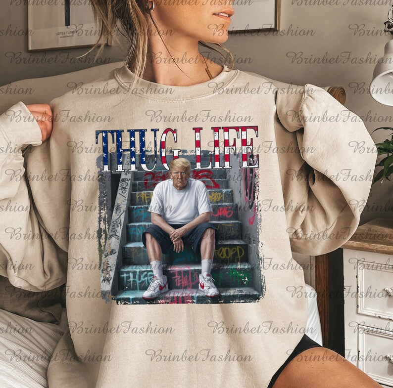 Viral Thug Life President Design PNG, Preppy Edgy PNG, Digital Download ...