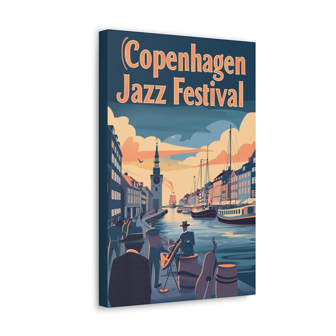Jazz Poster Canvas Gallery Wrap, Jazz Art Canvas Poster, Gift for Jazz ...