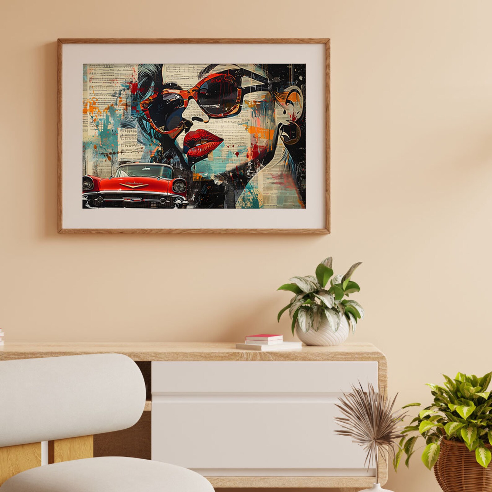 The Vibes of Jazz Jazz Art Collage Gift for Jazz Fans Hot Rod Art High ...