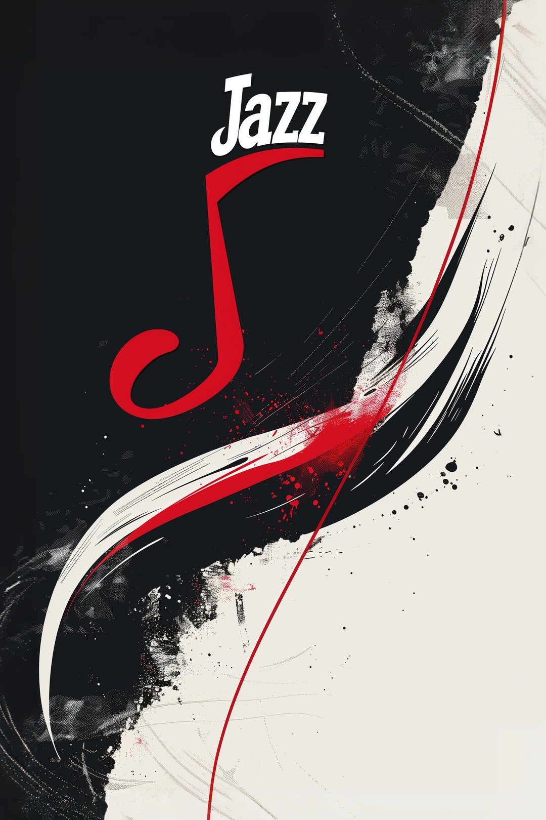Jazz Poster Jazz Print Jazz Art Gift for Jazz Lovers Musician Gift High ...