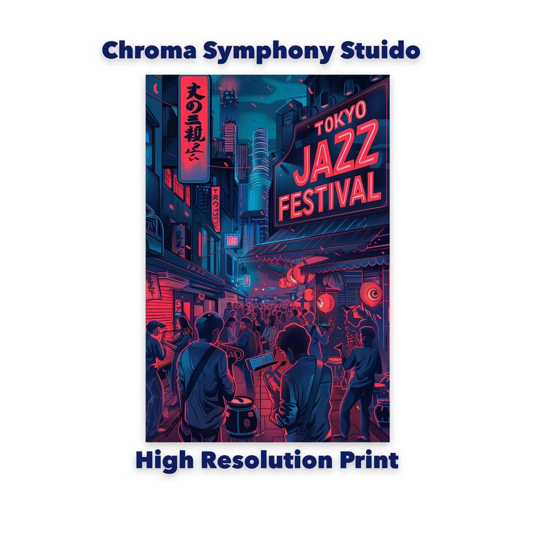 Tokyo Jazz Festival Poster Jazz Art Gift for Jazz Lovers High ...