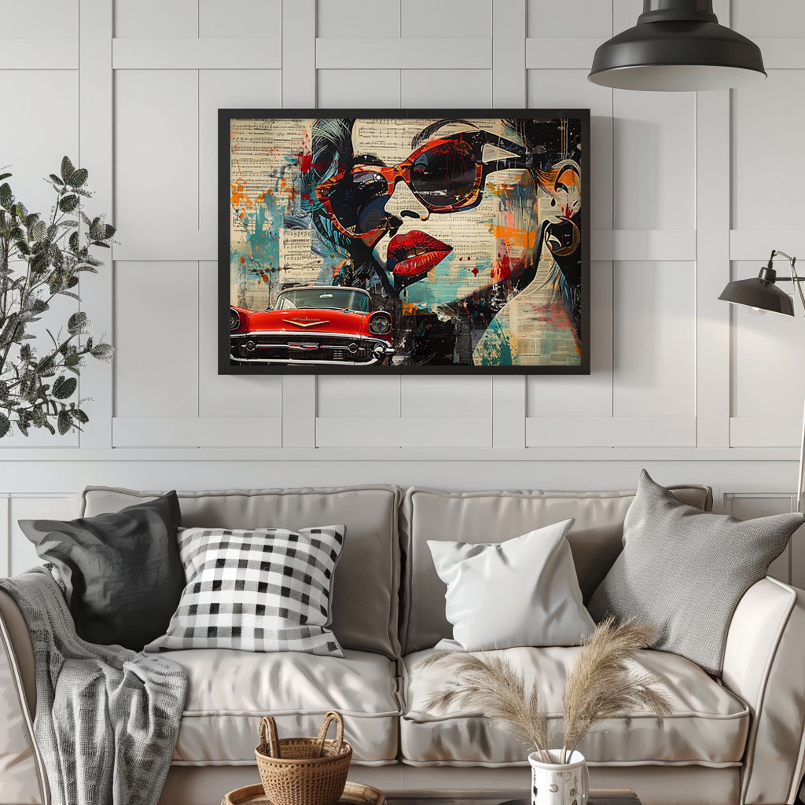 The Vibes of Jazz Jazz Art Collage Gift for Jazz Fans Hot Rod Art High ...