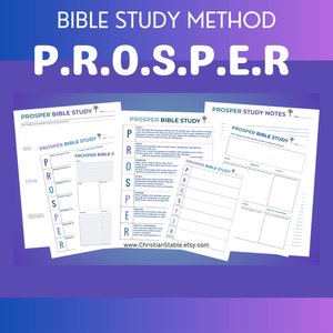 PROSPER Bible Study Method - Etsy