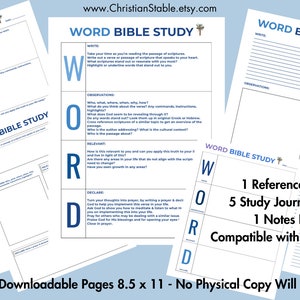 WORD Bible Study Method - Etsy