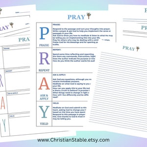 PRAY Bible Study Method - Etsy