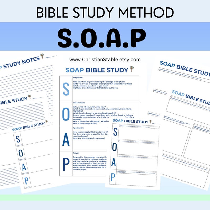 Soaps Bible Study Method - Etsy