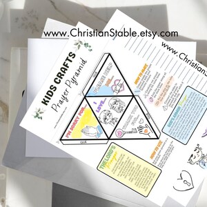 Prayer Pyramid KIDS CRAFTS - Etsy