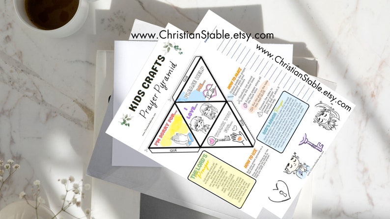 Prayer Pyramid KIDS CRAFTS - Etsy