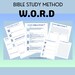 WORD Bible Study Method - Etsy