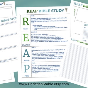 REAP Bible Study - Etsy