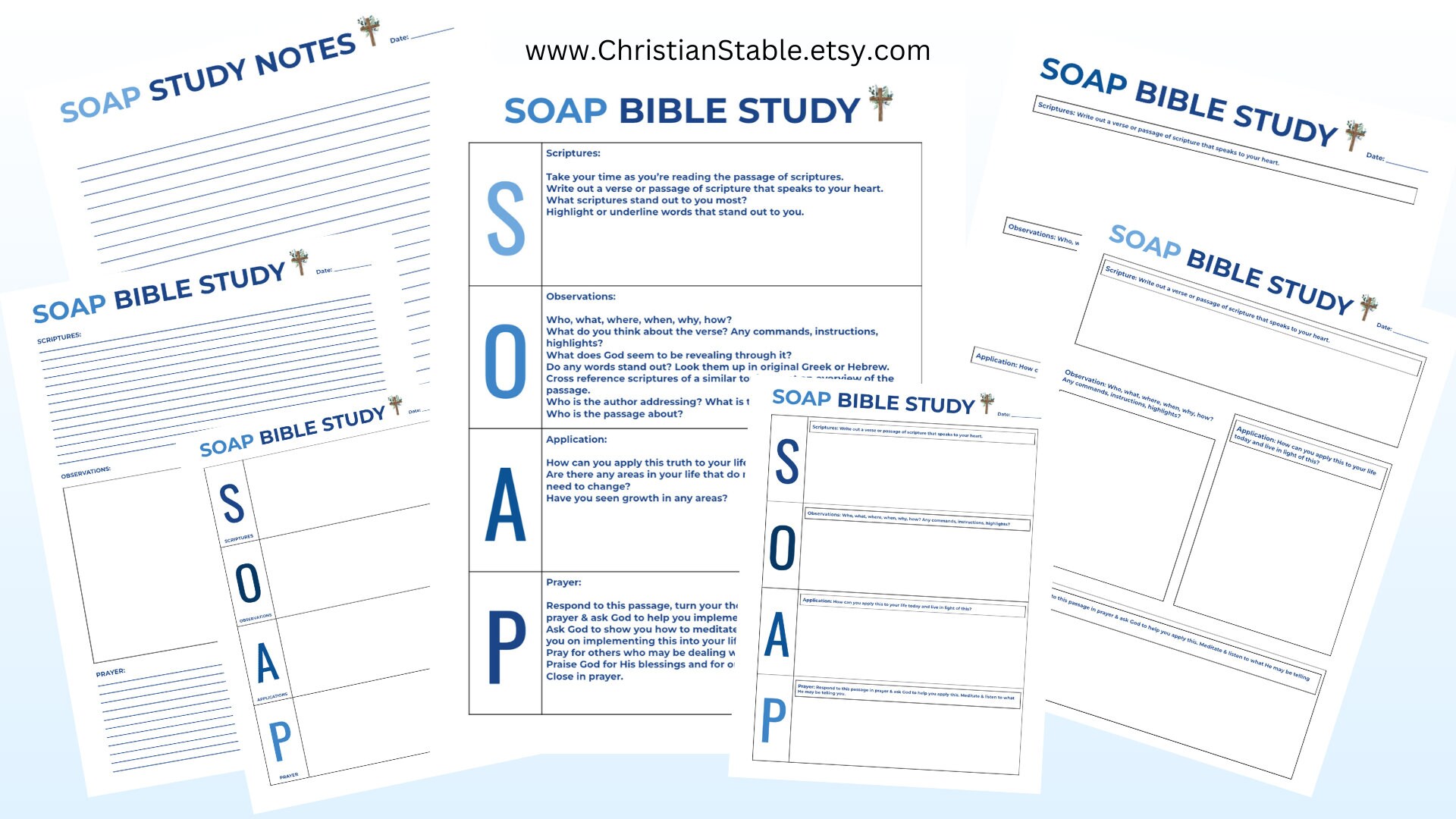 SOAP Bible Study Method - Etsy
