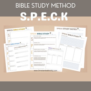 SPECK Bible Study Method - Etsy