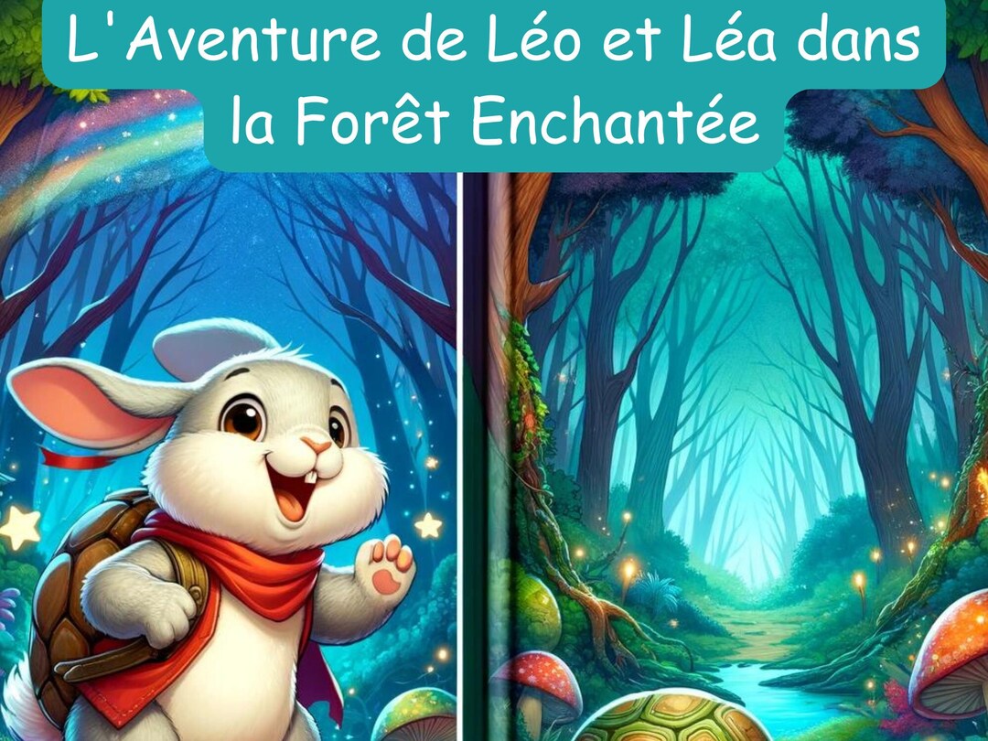 Children's Book léo and Léa's Adventure in the Enchanted Forest - Etsy