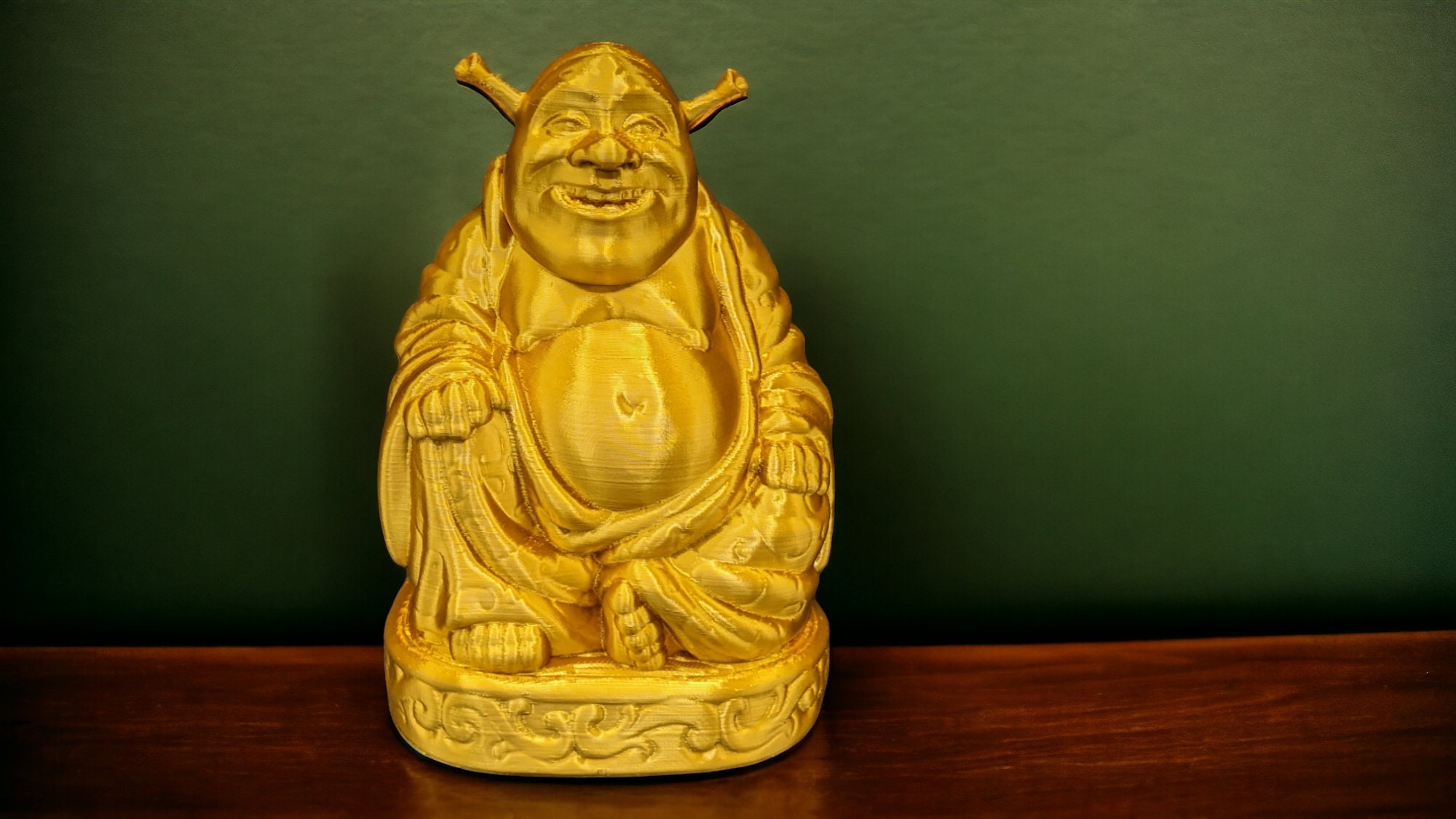 Shrek Buddha Statue, Funny Shrek Gifts, Shrek Sculpture, Shrek Birthday ...