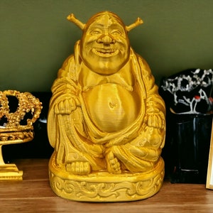 Shrek Buddha Statue, Funny Shrek Gifts, Shrek Sculpture, Shrek Birthday ...