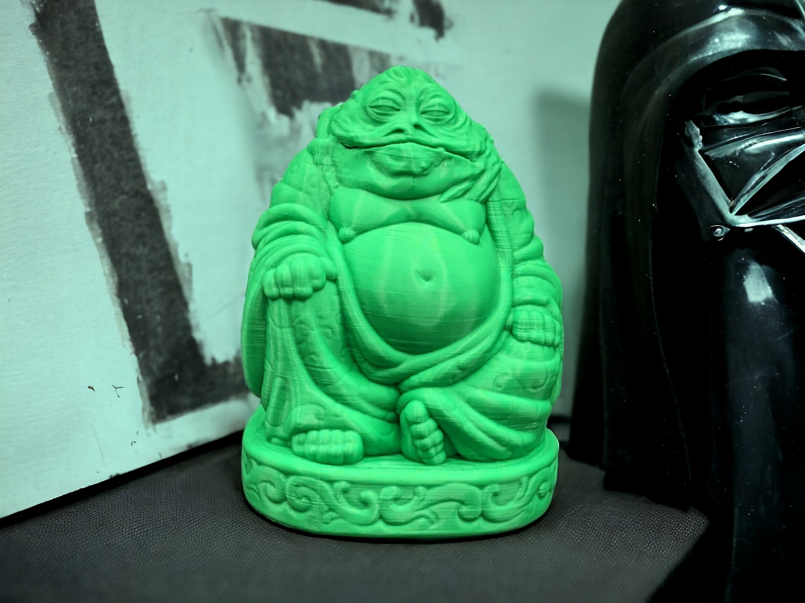 Jabba Buddha Statue, Starwars Gifts, Jabba the Hutt Star Wars Sculpture ...
