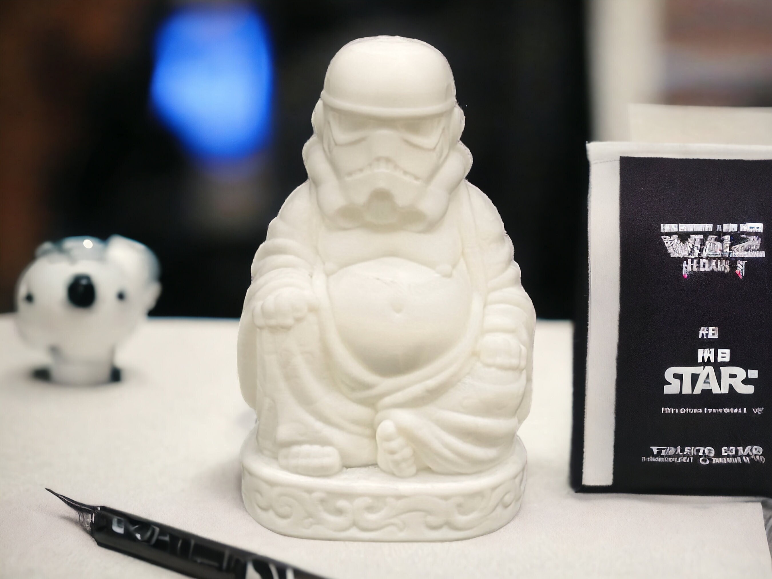 Stormtrooper Buddha Statue, Starwars Gifts, Storm Trooper Star Wars ...