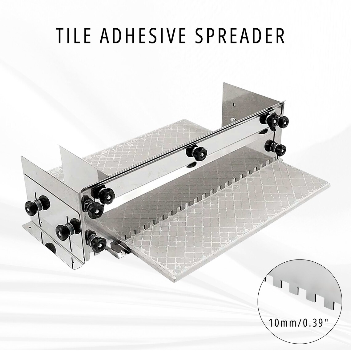 Trowel Box Stainless Steel Trowel Tool Teeth 10x10mm/0.39" Trowel for ...