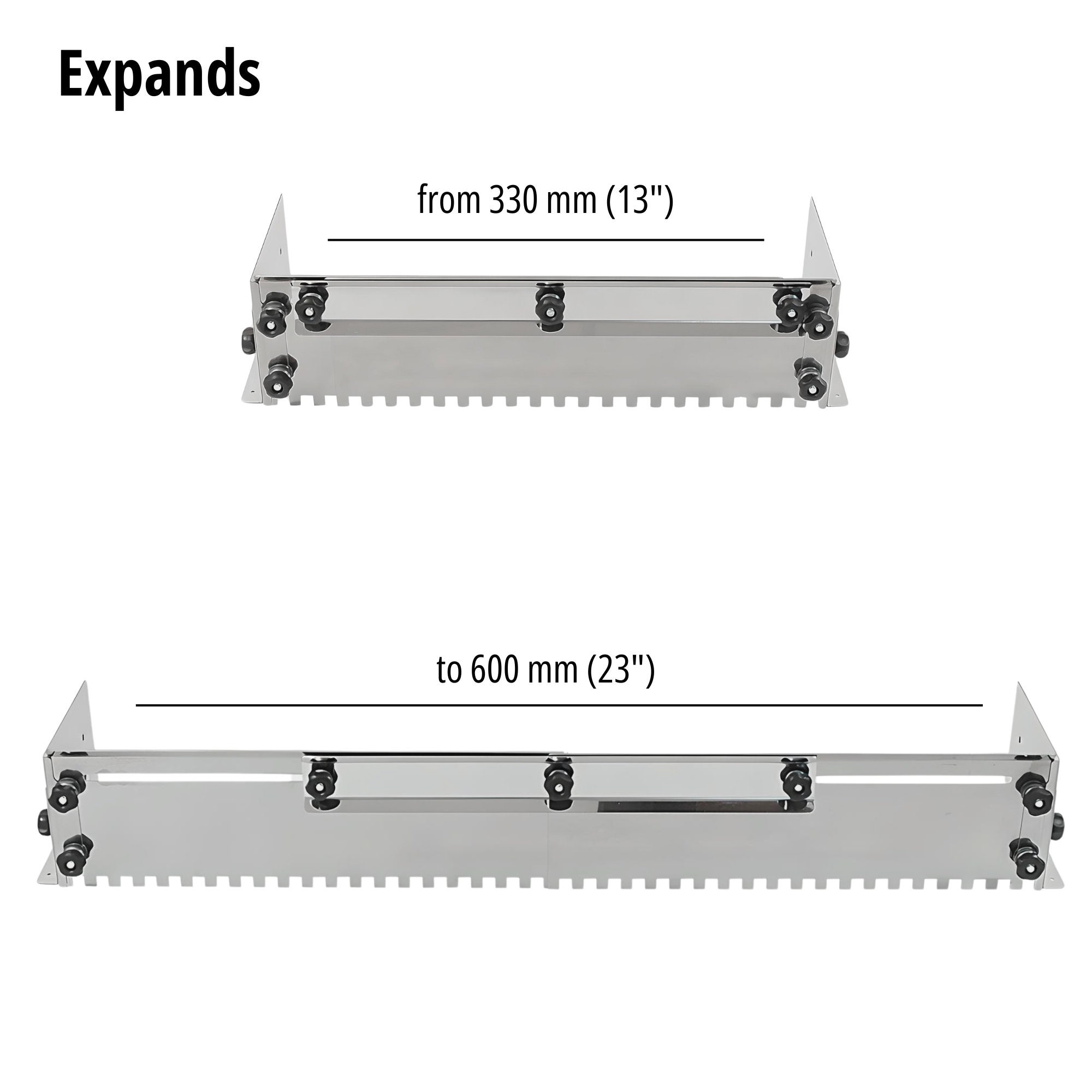 Trowel Box Stainless Steel Trowel Tool Teeth 10mm/0.39in Adjustable ...