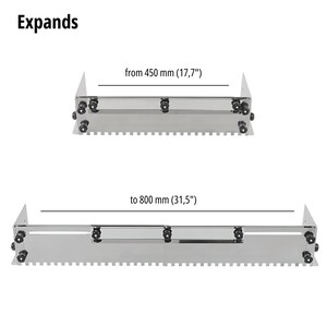 Adjustable Trowel Box Stainless Steel Trowel Tool Teeth 14x14 Mm/0.55 ...