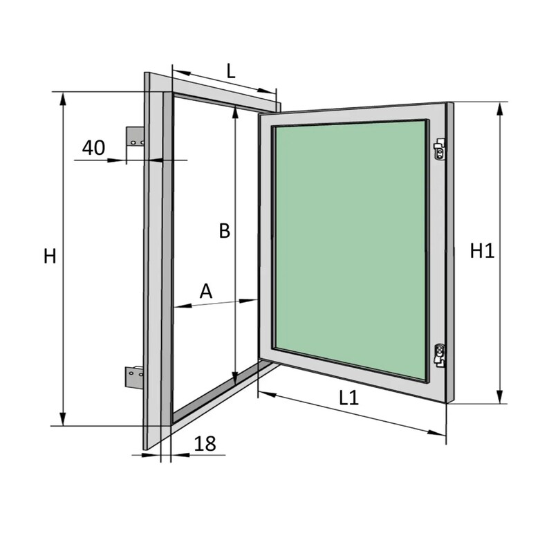 Hatch for Plasterboard "standart" Hatches for Painting Plasterboard ...