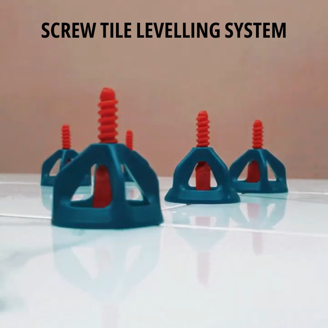 Tile Levelling System - Screw Cap (150 (pcs) Screw Tile Levelling ...