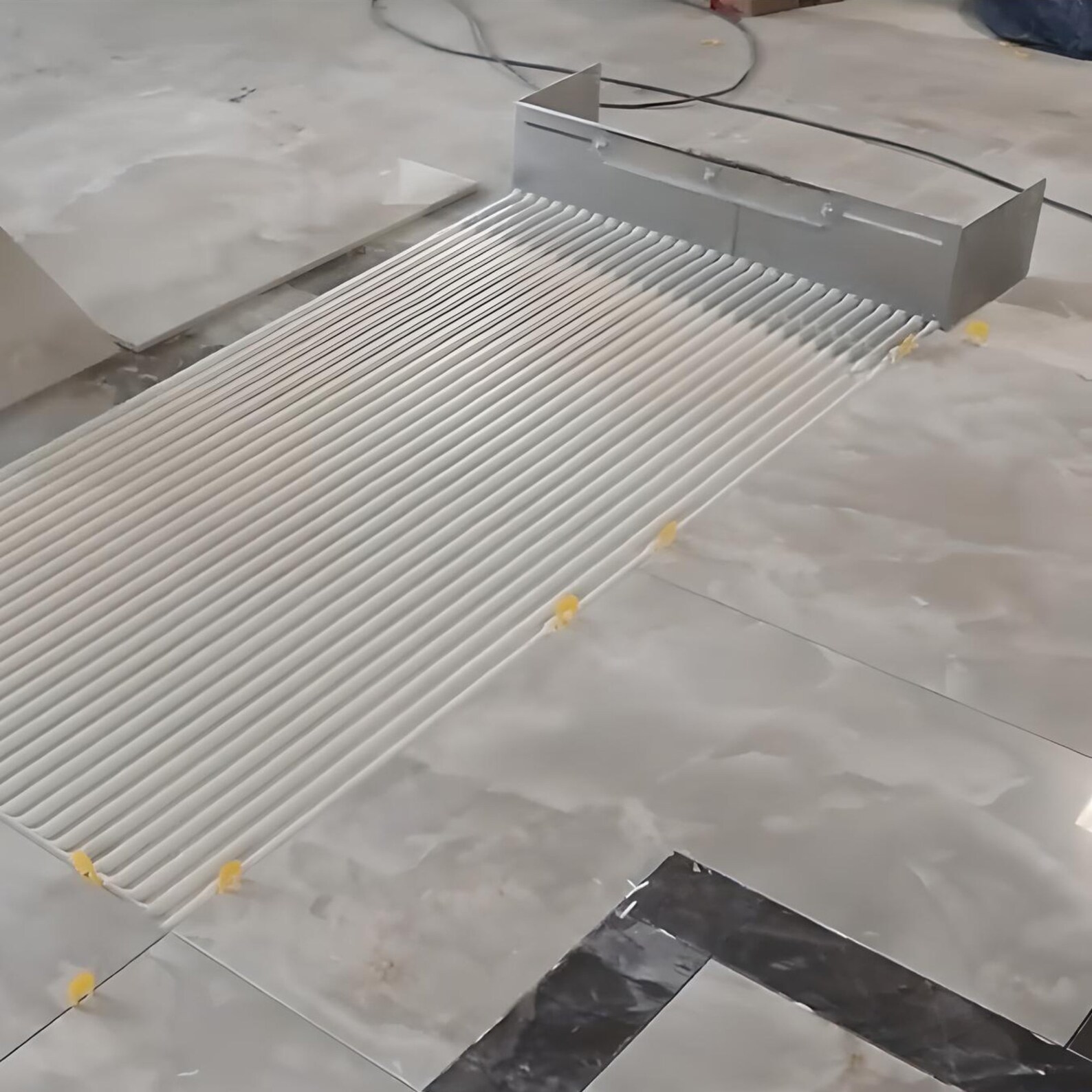 Two-sided Tile Adhesive Spreader Stainless Steel Trowel Tool Teeth 10 ...