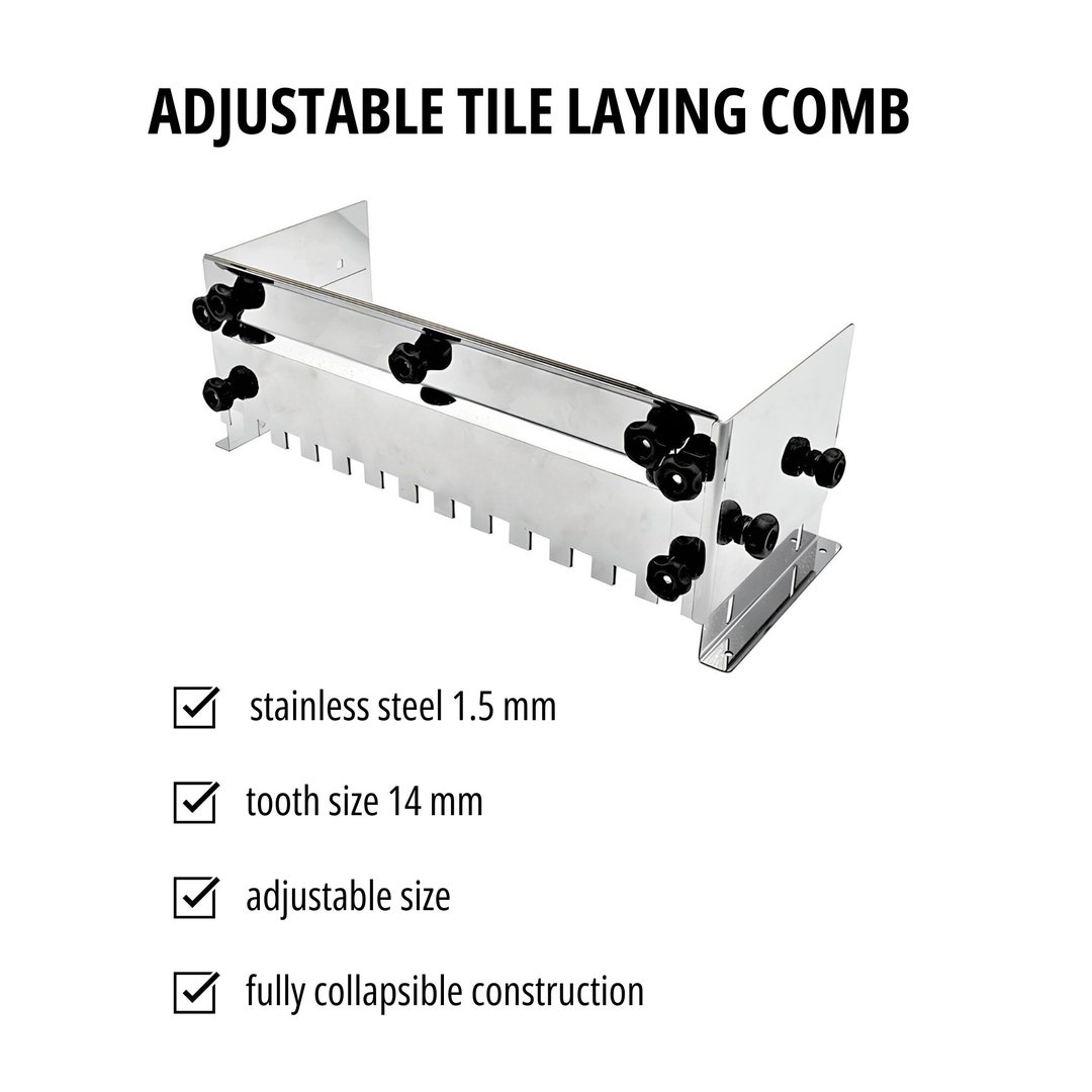 Adjustable Trowel Box Stainless Steel Trowel Tool Teeth 14x14 Mm/0.55 ...