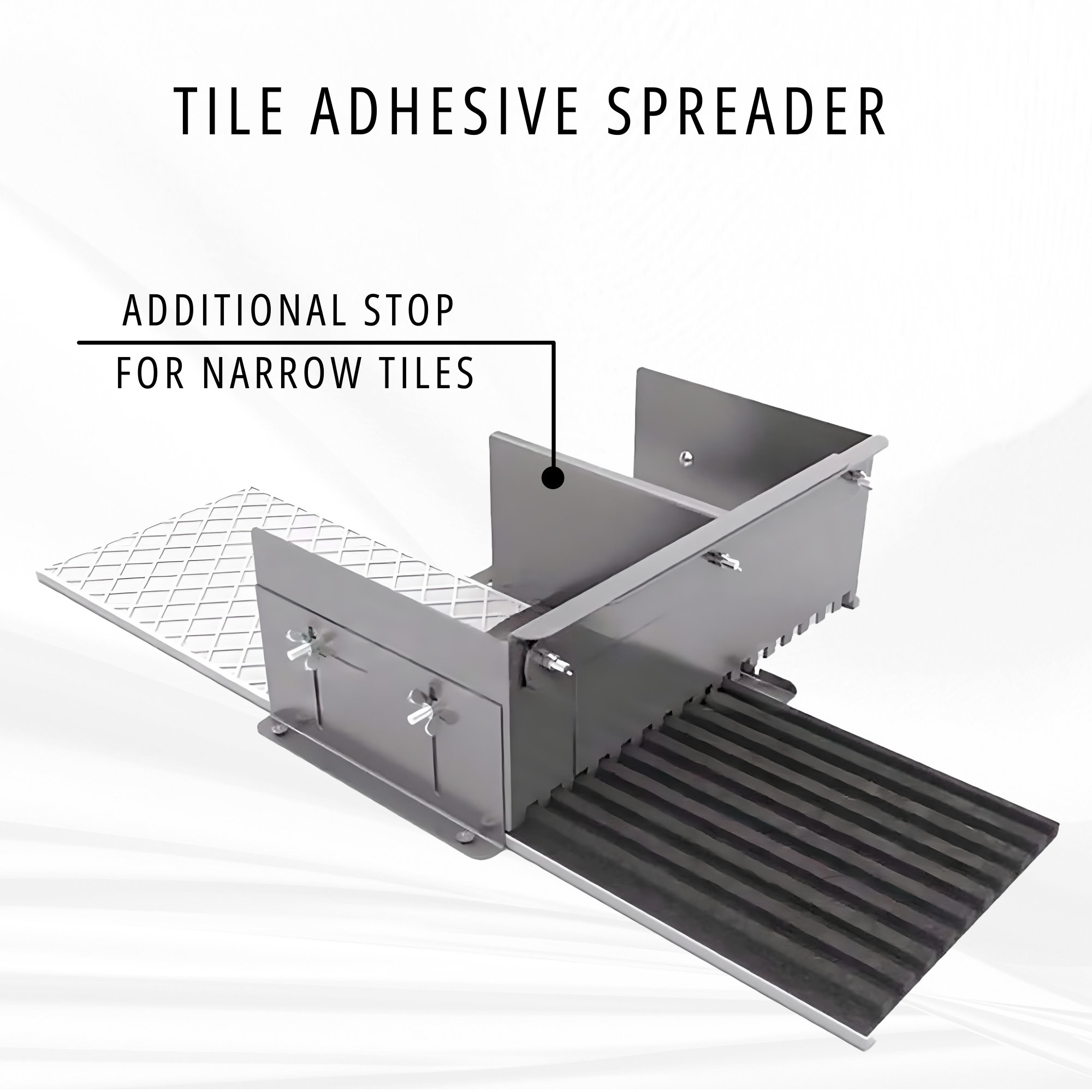 Trowel Box Stainless Steel Trowel Tool Teeth 10x10mm/0.39" Trowel for ...