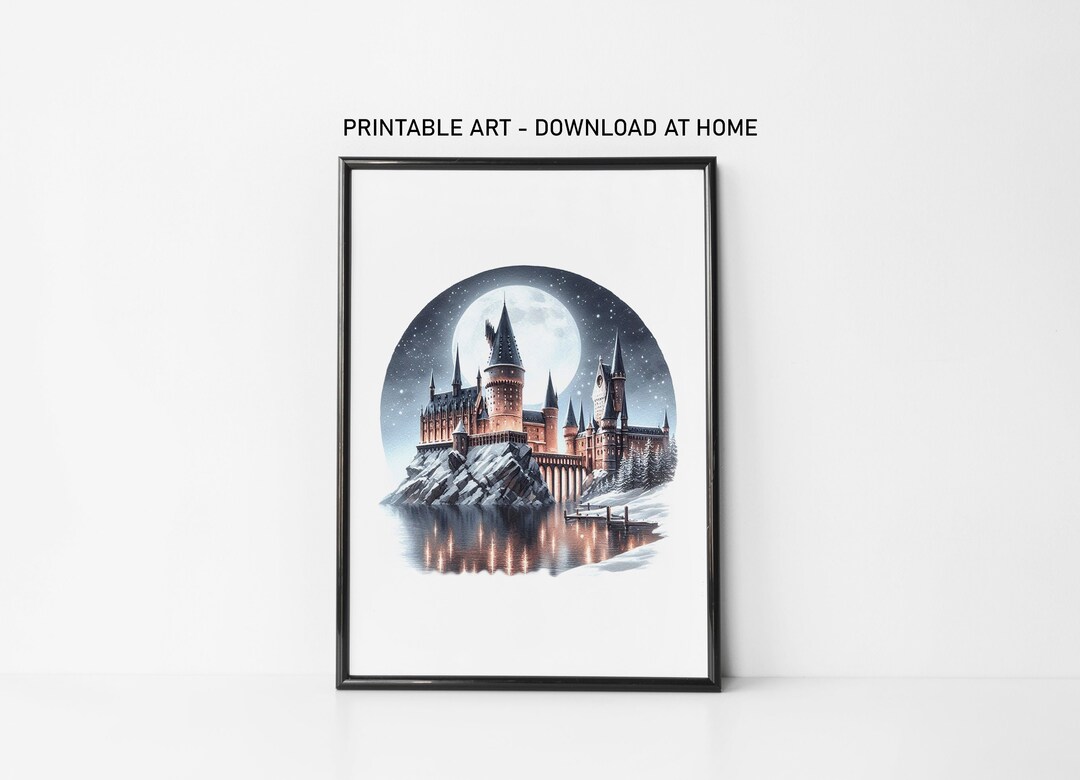 Wizarding World Poster,wizarding World Decor,hp Poster,hogwarts is Home ...
