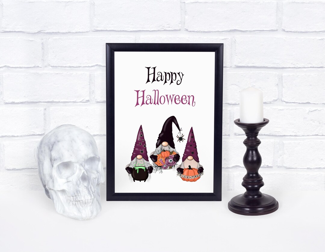 Happy Halloween Gonk Poster Halloween Gongs Halloween Gnomes Happy ...