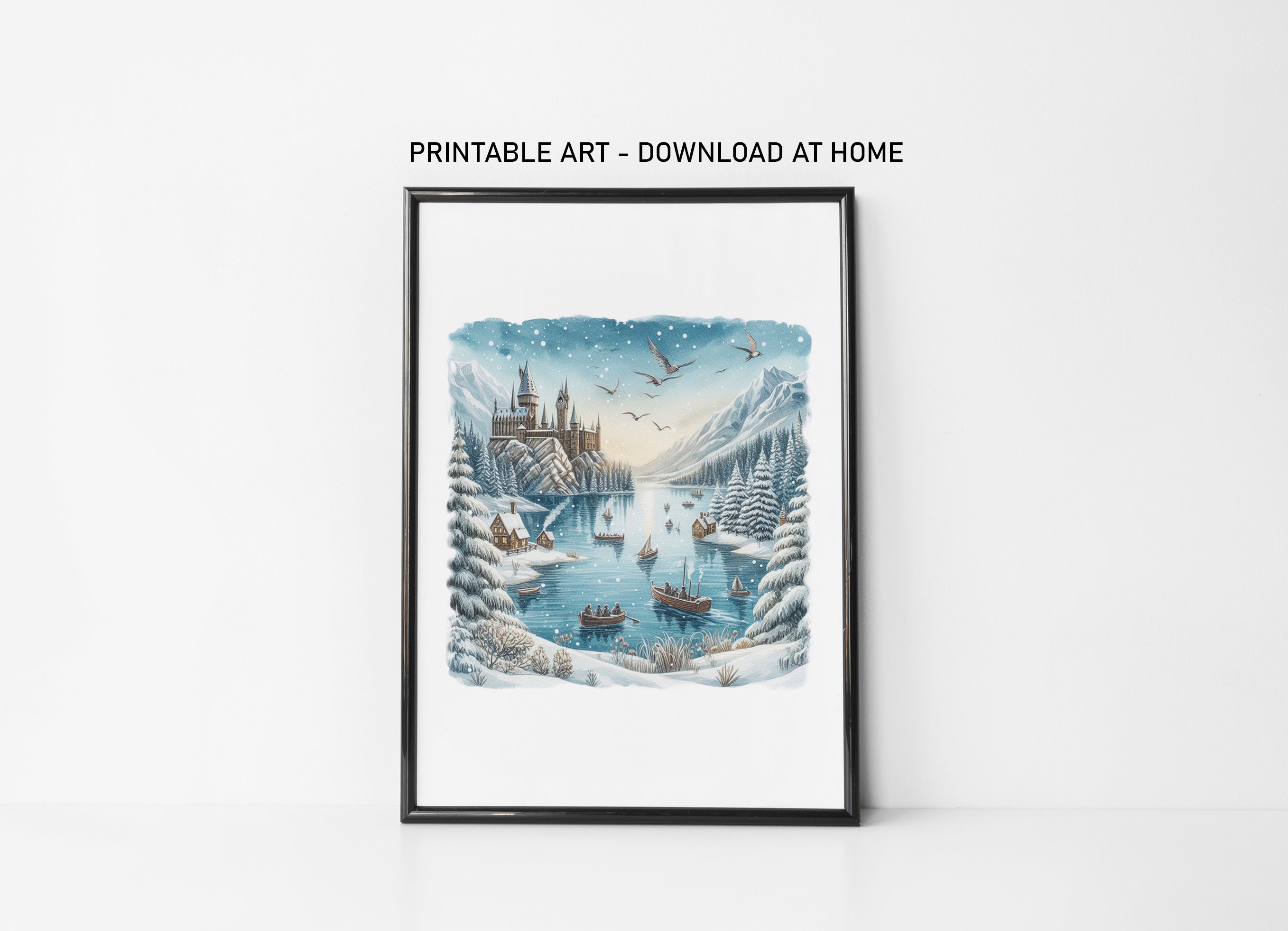 Wizarding World Poster,wizarding World Christmas,hp Poster,hogwarts is ...