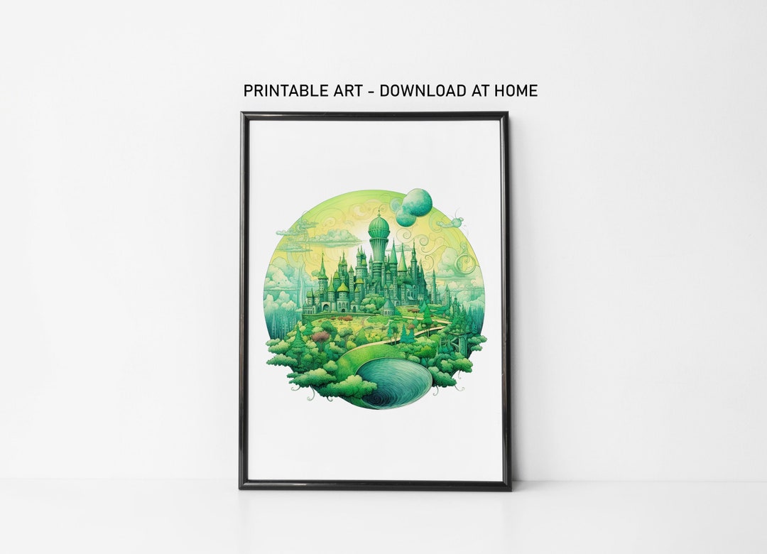 Oz Print,wizard of Oz Art,wizard of Oz Wall Print,a4 Oz Print,dorothy ...