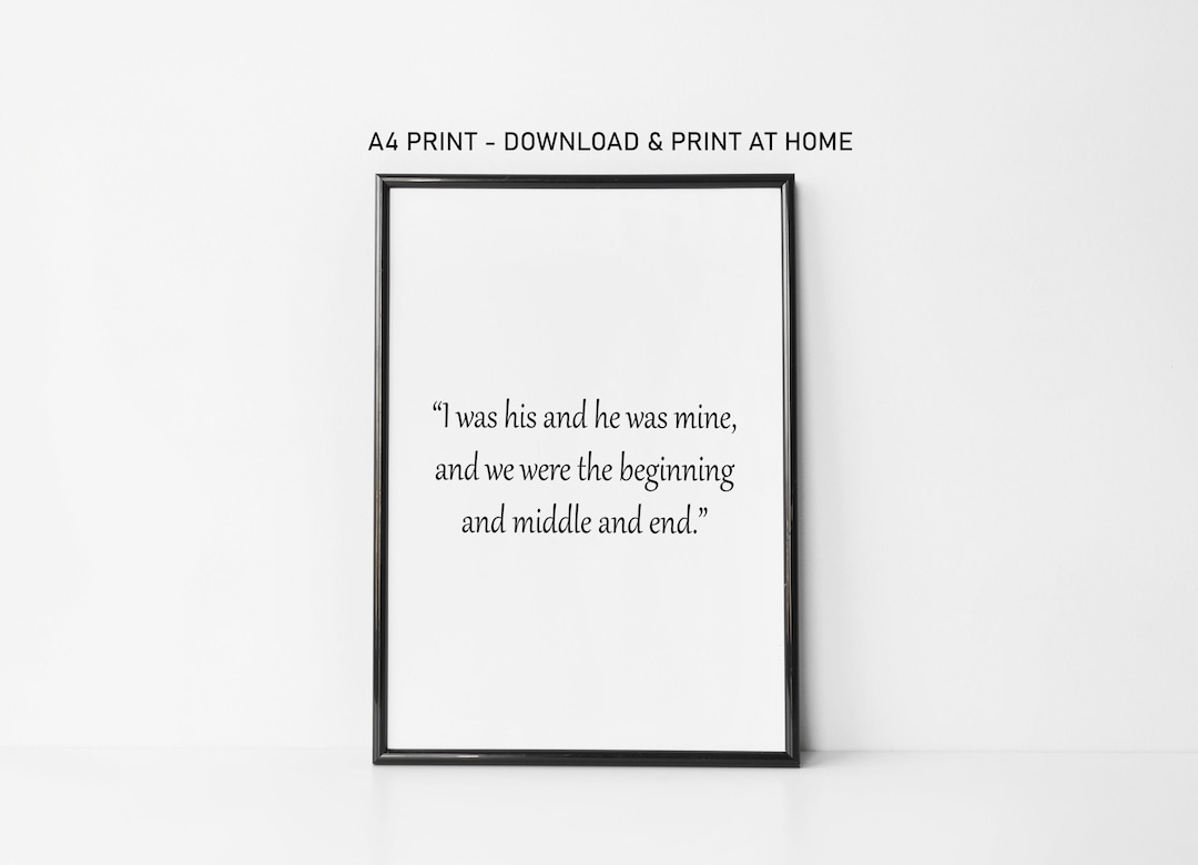 Printable ACOTAR Art Print,rhysand and Feyre Print,feyre and Rhysand ...