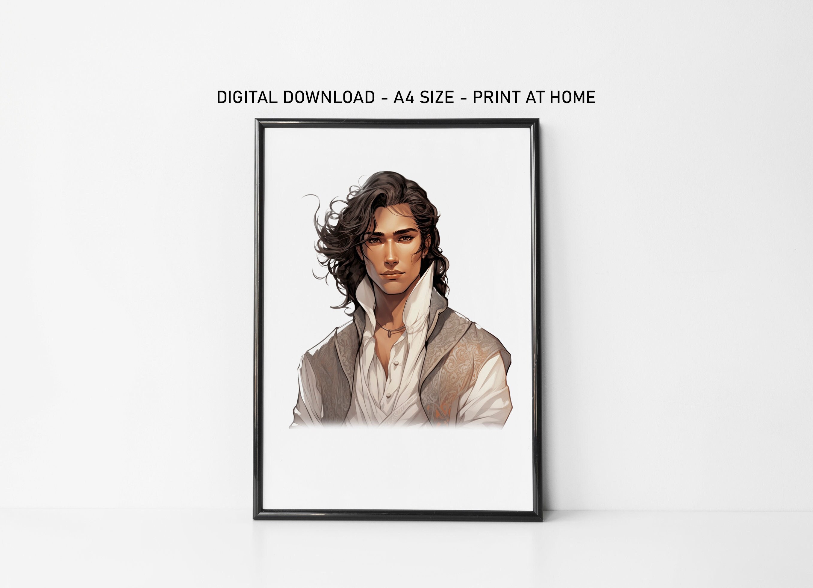Printable ACOTAR Cassian Poster,cassian Wall Art,cassian Thorns and ...