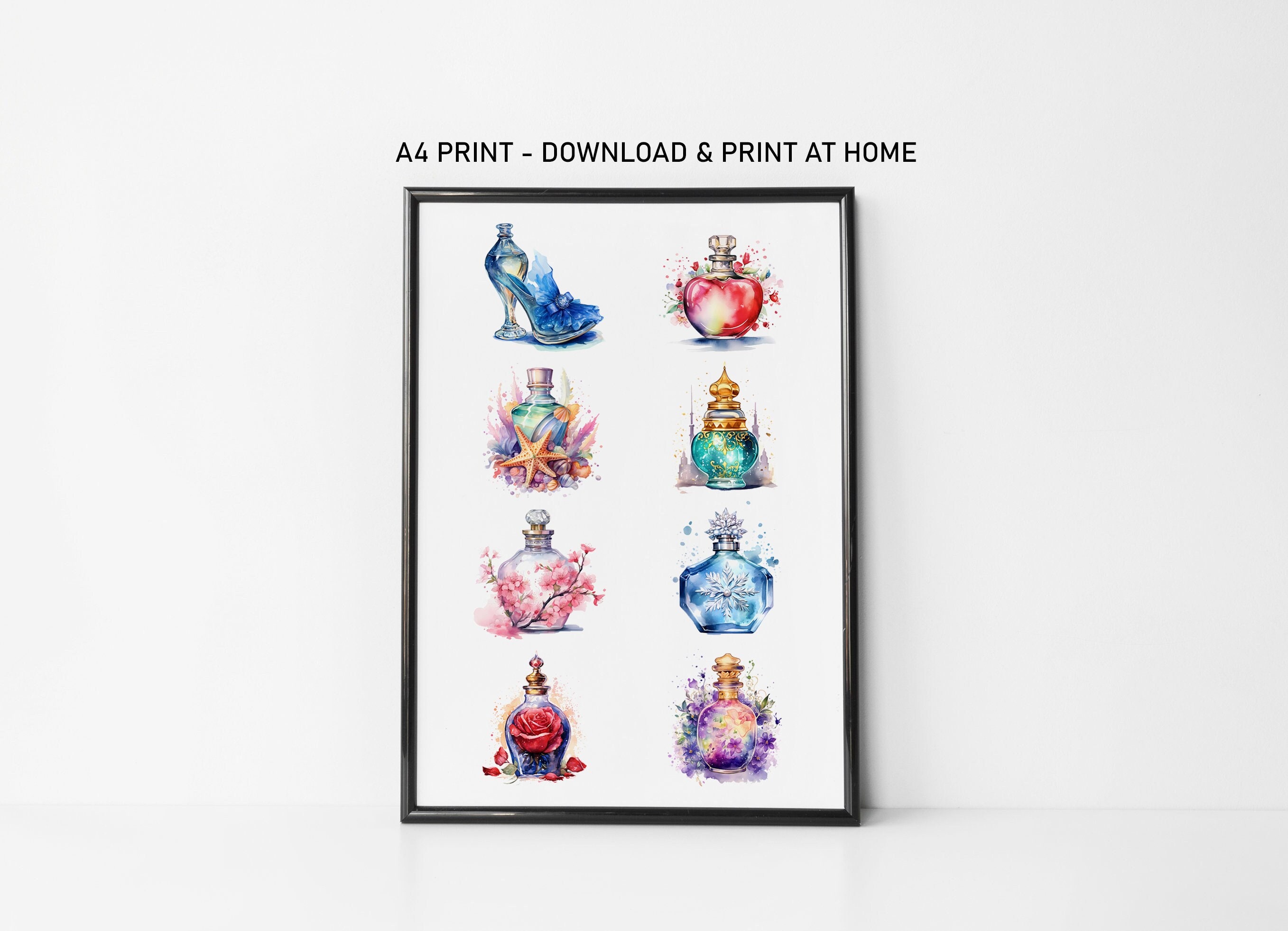 Princess Art,printable Princess Poster,princess Wall Print,magical Art ...