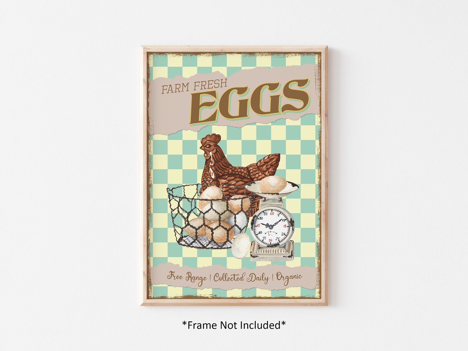 Printable Farm Fresh Eggs Print,cottage Kitchen Decor,farm Print,fresh ...