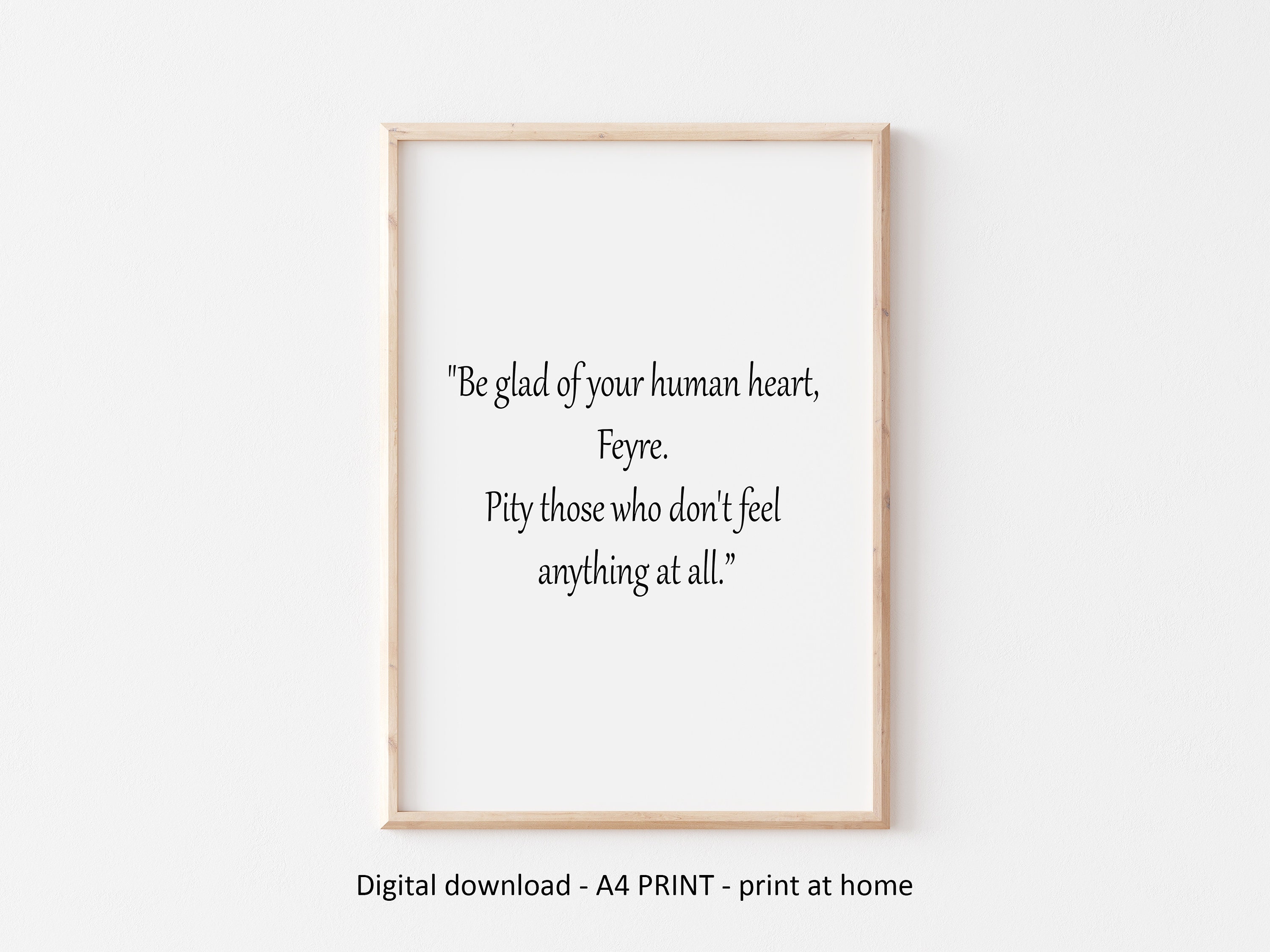 Printable ACOTAR Quote Art Print,thorns and Roses Art,acotar Wall Print ...