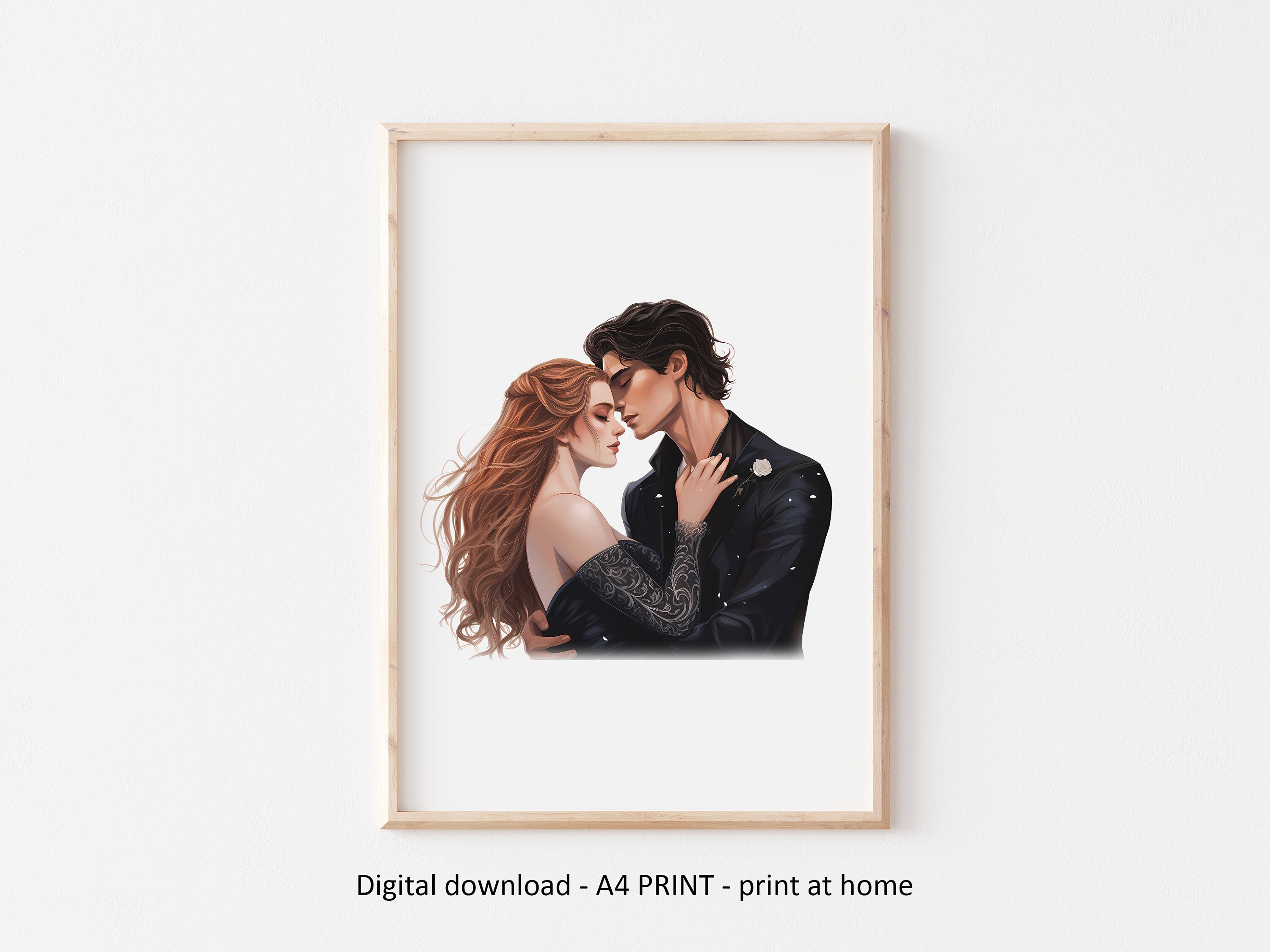 ACOTAR Feyre and Rhysand Art,feyre Rhys,feyre and Rhysand Poster ...