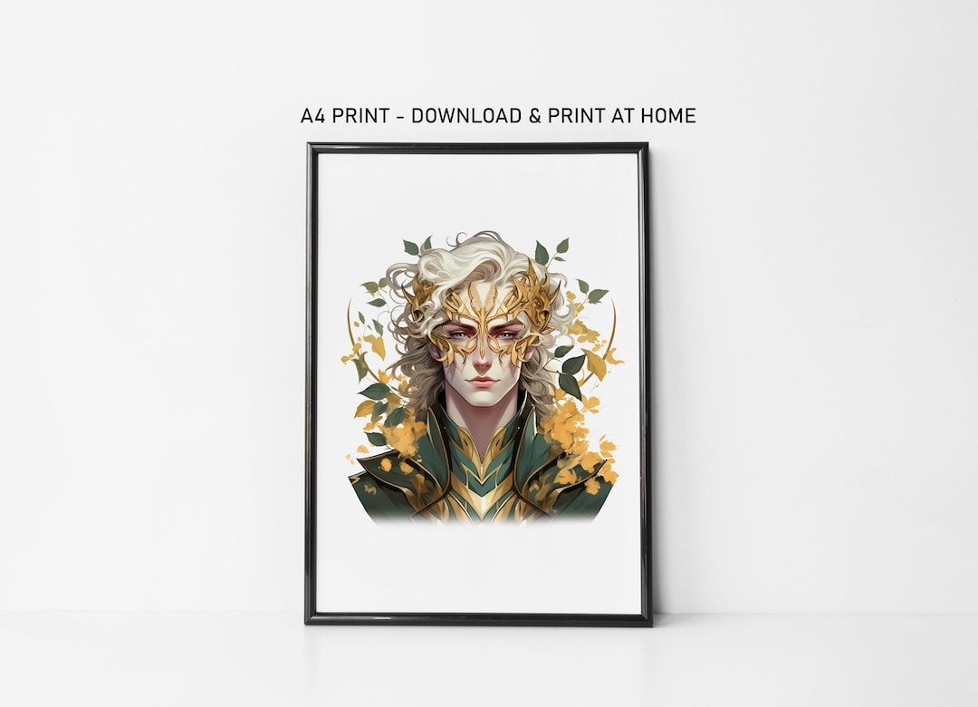 Printable ACOTAR Tamlin Poster,a4 Tamlin Picture,tamlin Wall Print ...