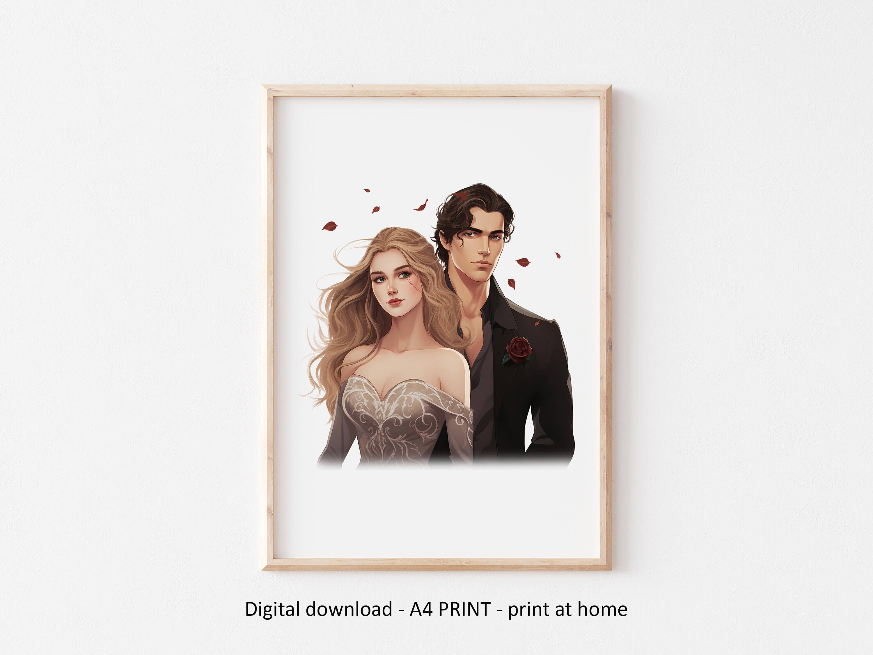 ACOTAR Feyre and Rhysand Art,feyre Rhys,feyre and Rhysand Poster ...