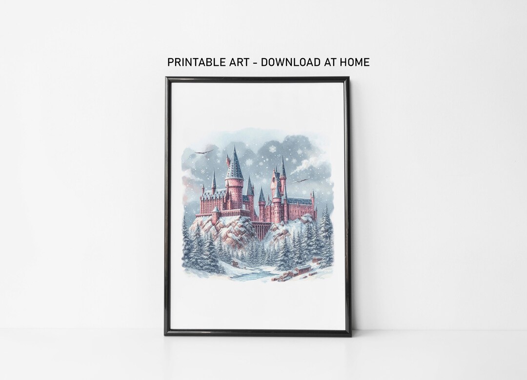 Wizarding World Poster,wizarding World Christmas,hp Poster,hogwarts is ...