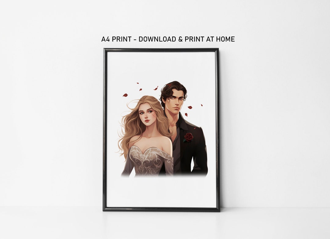 ACOTAR Feyre and Rhysand Art,feyre Rhys,feyre and Rhysand Poster ...