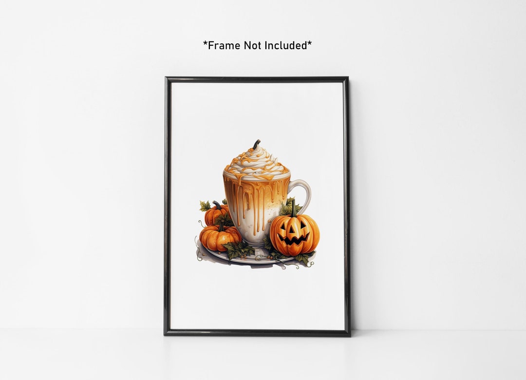 Pumpkin Spice Poster Pumpkin Spice Sign Halloween Print Autumn A4 Art ...