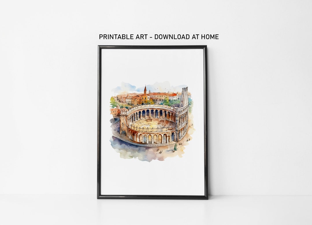 Roman Colosseum Art,italy Art,italy Print,italy Picture,italy Poster ...