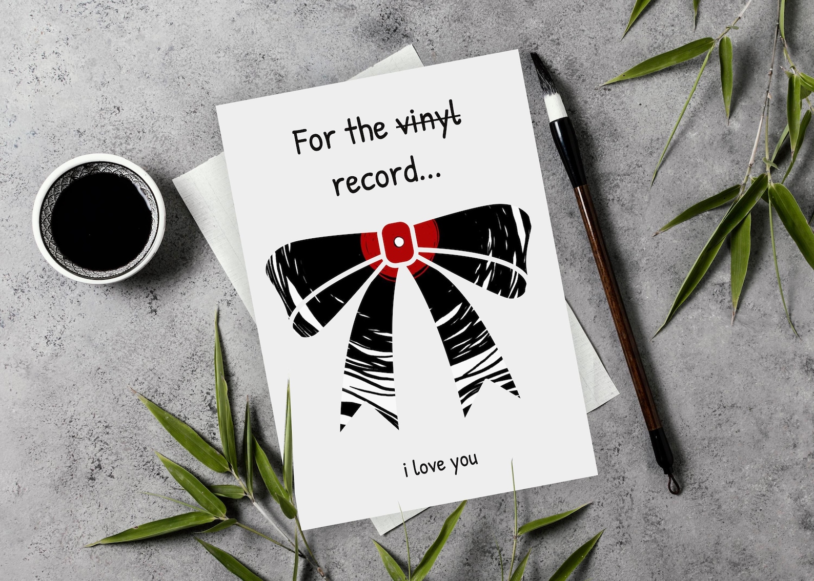 Printable Vinyl Record Card, Digital Love Card, Boyfriend Girlfriend ...